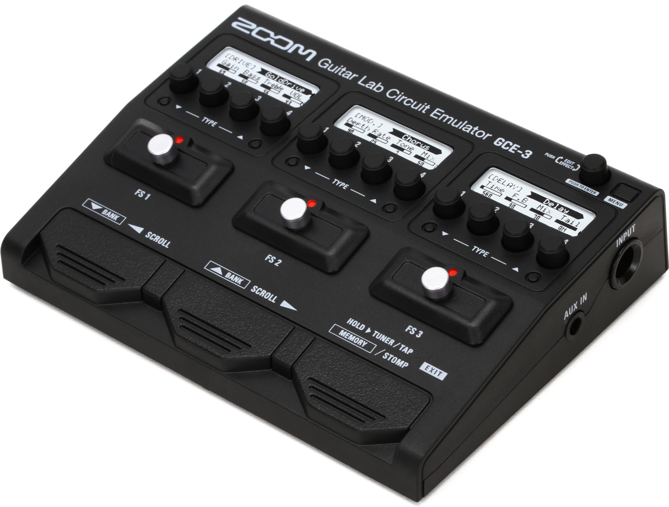Zoom GCE-3 Guitar Lab Circuit Emulator, Compact USB Audio Interface for Emulation of Zoom Effects Processors Using Guitar Lab Software