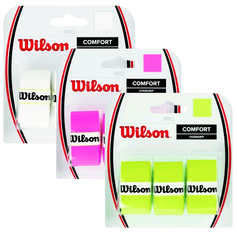WILSON 3 x 3 Packs - Choose Colors Pro Overgrip Comfort