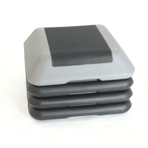 Titan Fitness Adjustable Aerobic Step 16" x 16" with Risers 4", 6", 8", 10", 12" High