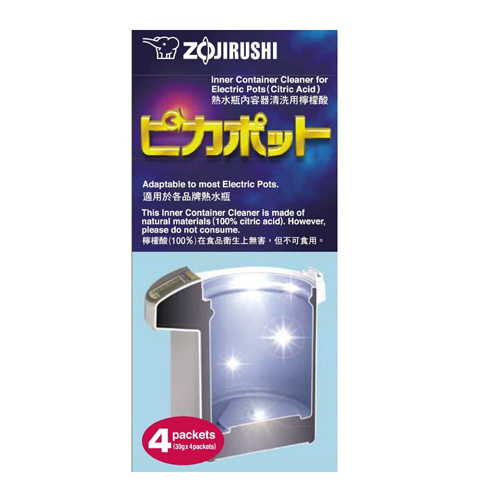 Zojirushi CW-PZC22FC Micom Super Boiler with Tea Infuser and 4 Packs of Descaling Agent Bundle (3 Items)