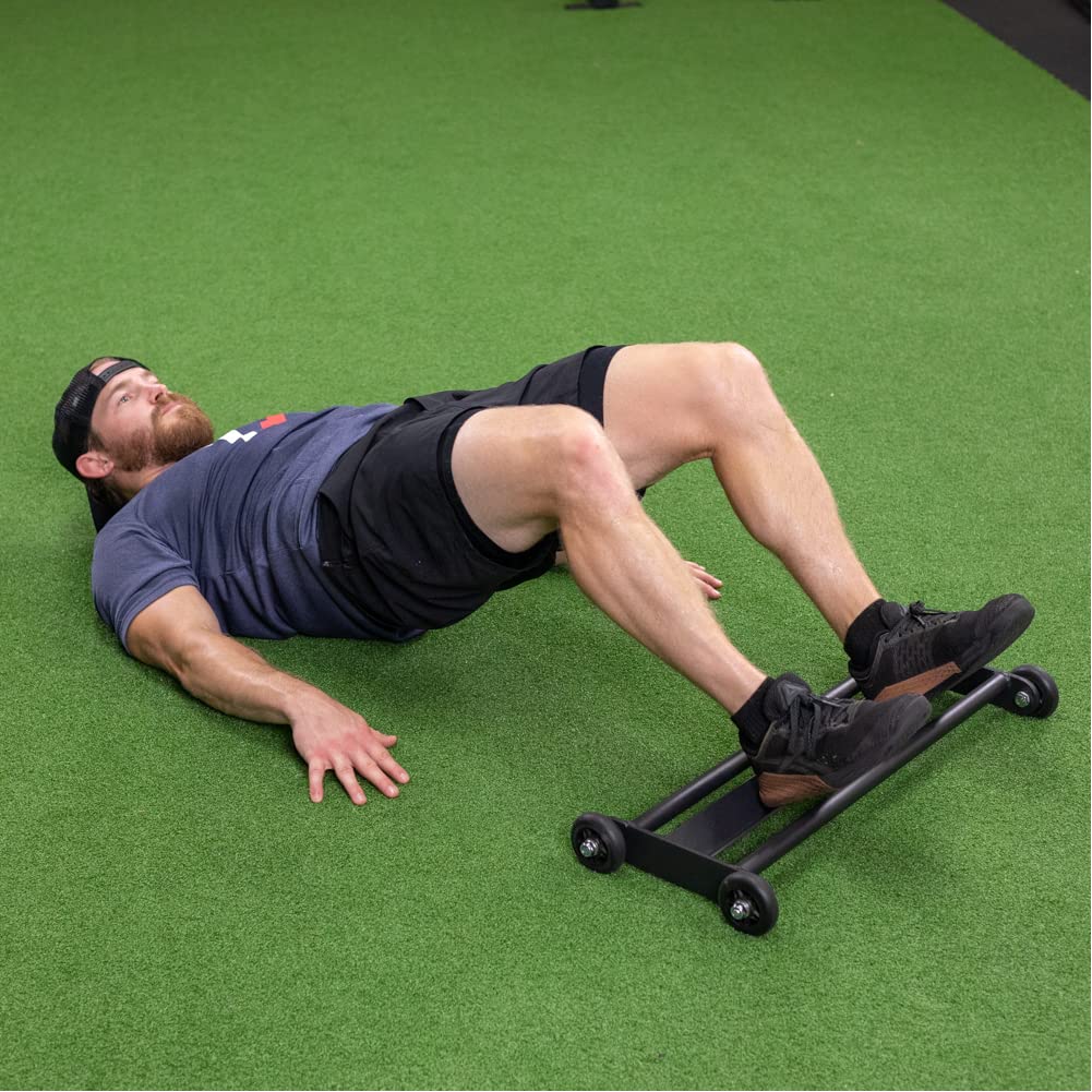 Titan Fitness Glute Hamstring Ab Glider, Leg and Ab Roller for Home Gym Fitness, Lower Body Workout Equipment
