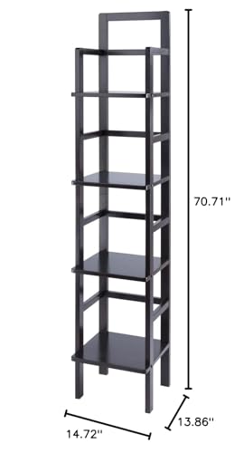 Winsome Wood Aiden Narrow Baker's Rack - Coffee