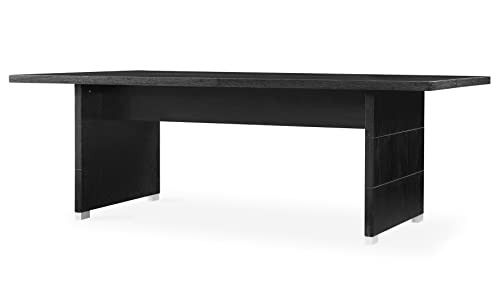 ZURI Furniture Ford Executive Rectangle Modern Conference Meeting Table - Black Oak
