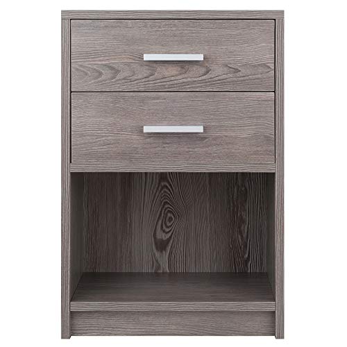 Winsome Wood Molina Accent Table, Ash Gray 15.75 in x 11.75 in x 23.62 in