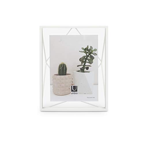 Umbra 313015-660 , White Prisma 5x7 Picture Frame for Desktop or Wall, Holds One 5βx7β Photo, 5 by 7-Inch