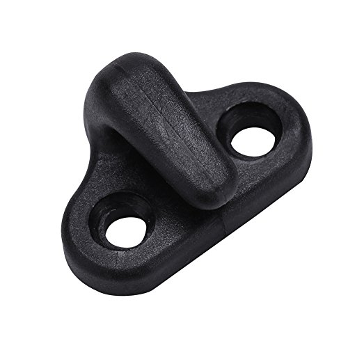 VGEBY 4Pcs Kayak Lashing Hooks, Kayak Bungee Cord Hooks with 8 Flat-Head Screws for Kayak Canoe Paddle Board Kayak Lashing Hooks Double Hole Lashing Hooks Kayak Bungee Hooks Lashing Hooks