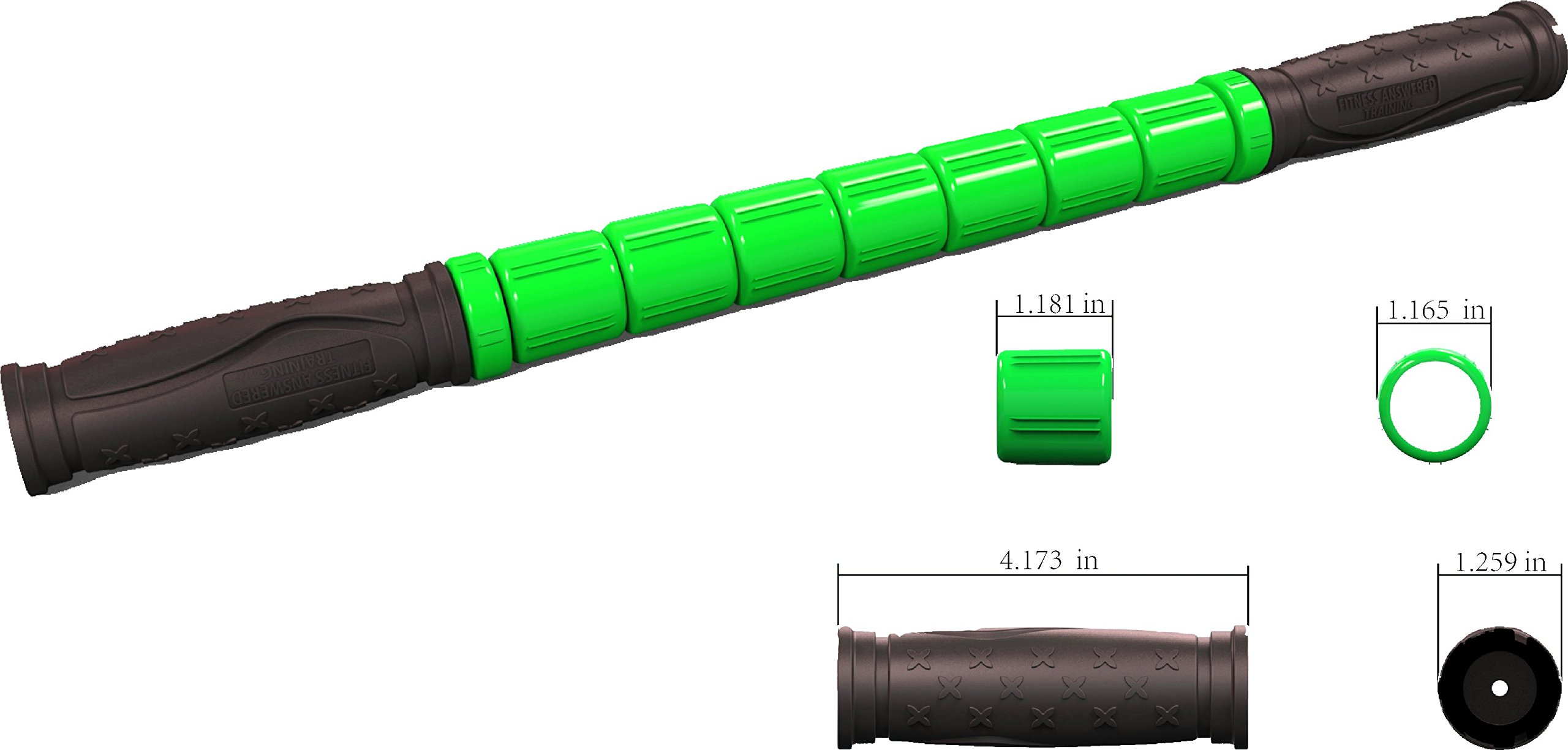 The Stick Massage Roller Original | Muscle Roller Massage Stick for Legs | Exercise Roller Massage Tools for Sports Athletes and Runners 17.75" - Original Green