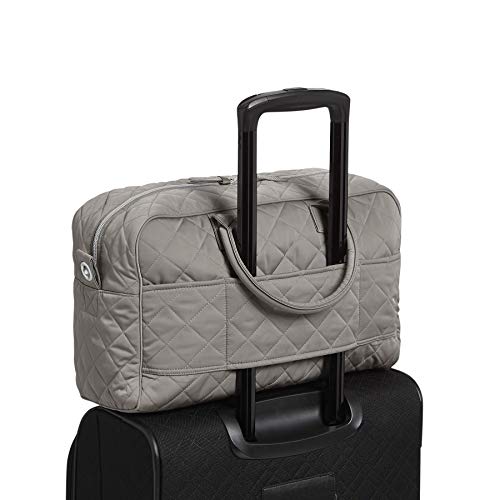 Vera Bradley Women's Performance Twill Compact Weekender Travel Bag, Tranquil Gray, One Size
