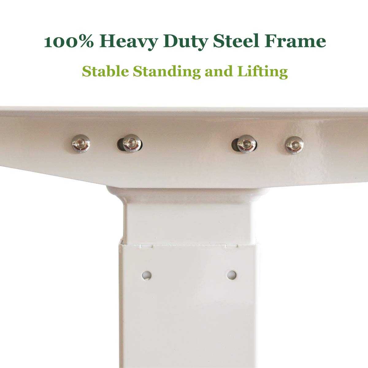 ZHU CHUANG Height Adjustable Desk Electric Standing Desk Stand up Desk Home Office Desk Dual Motor Natural Color 100% Solid Bamboo (72" Rectangle, Desktop and Frame)