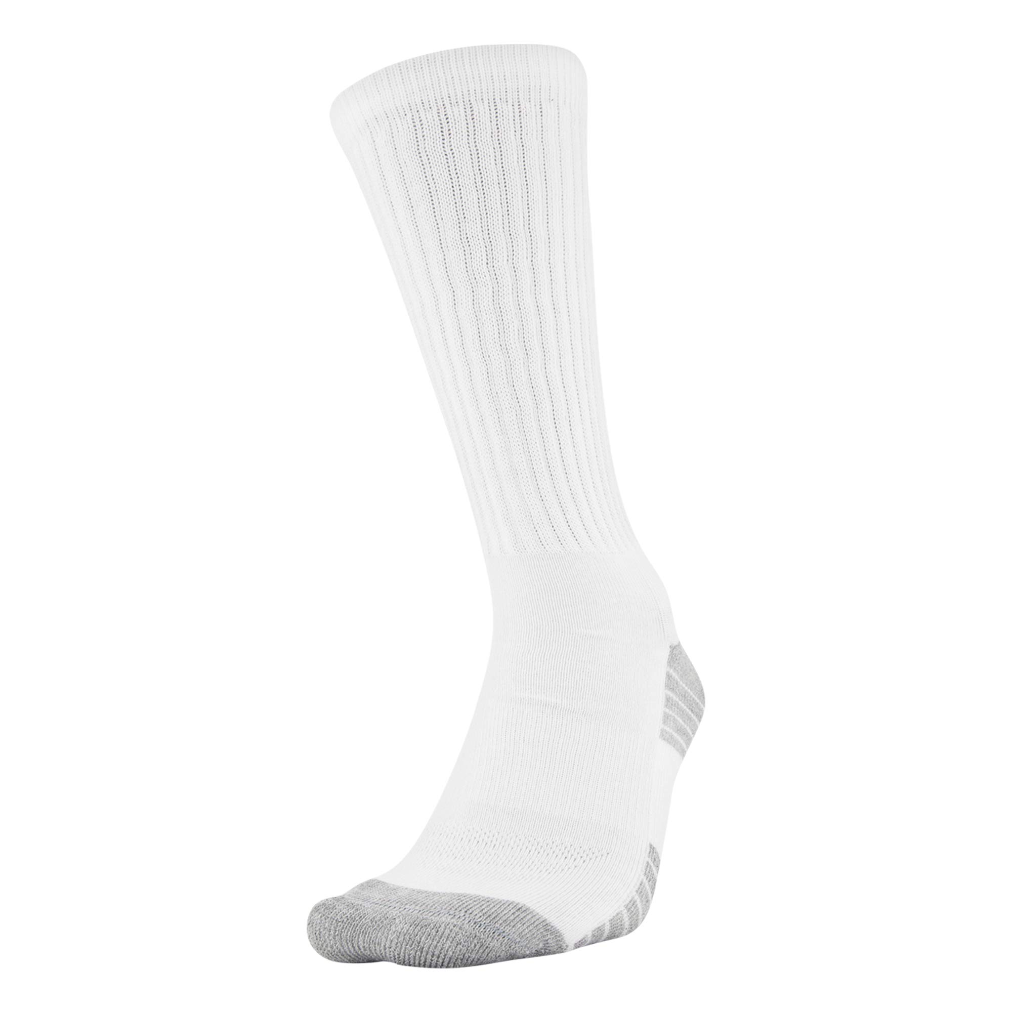 Under Armour Tech Crew Socks 2 Pairs, Black/White Assorted, Medium