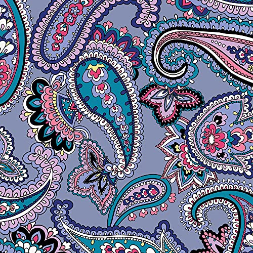 Vera Bradley Women's Lighten Up Medium Cosmetic Makeup Organizer Bag, Kona Paisley, One Size