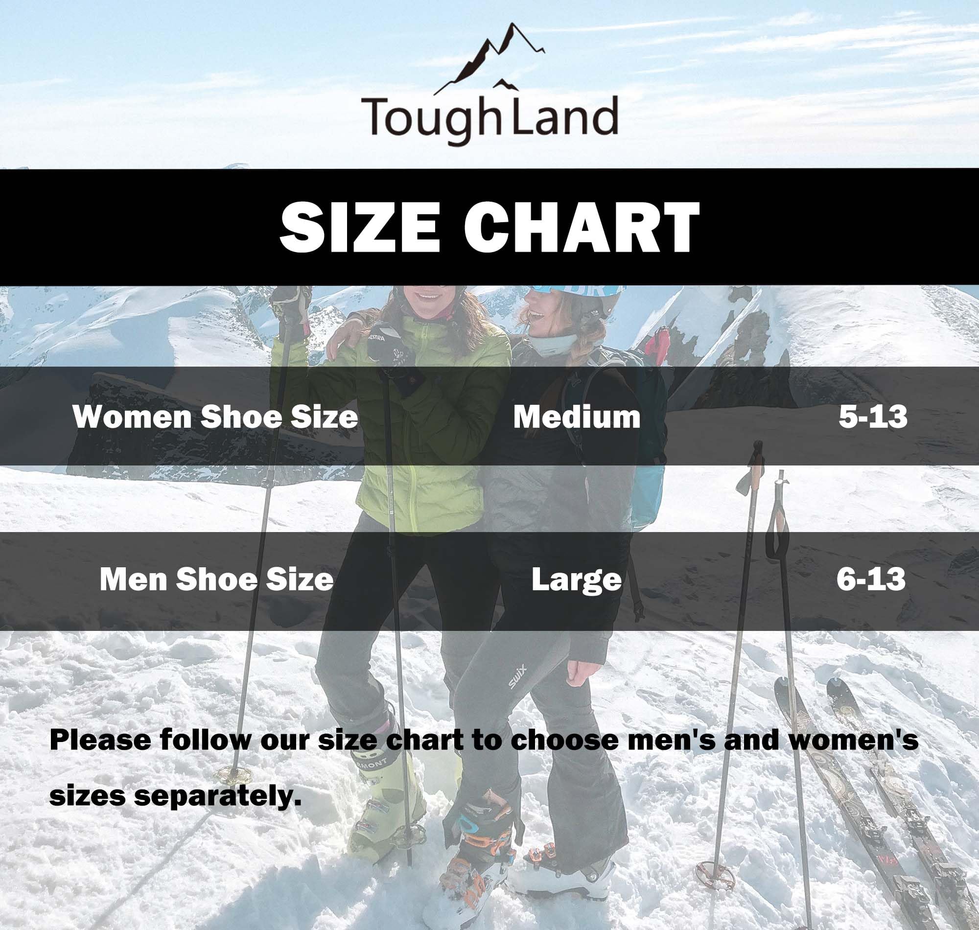 Tough Land 1 Pairs of Thermal Socks for Men Heat Trapping Warm Winter Socks
