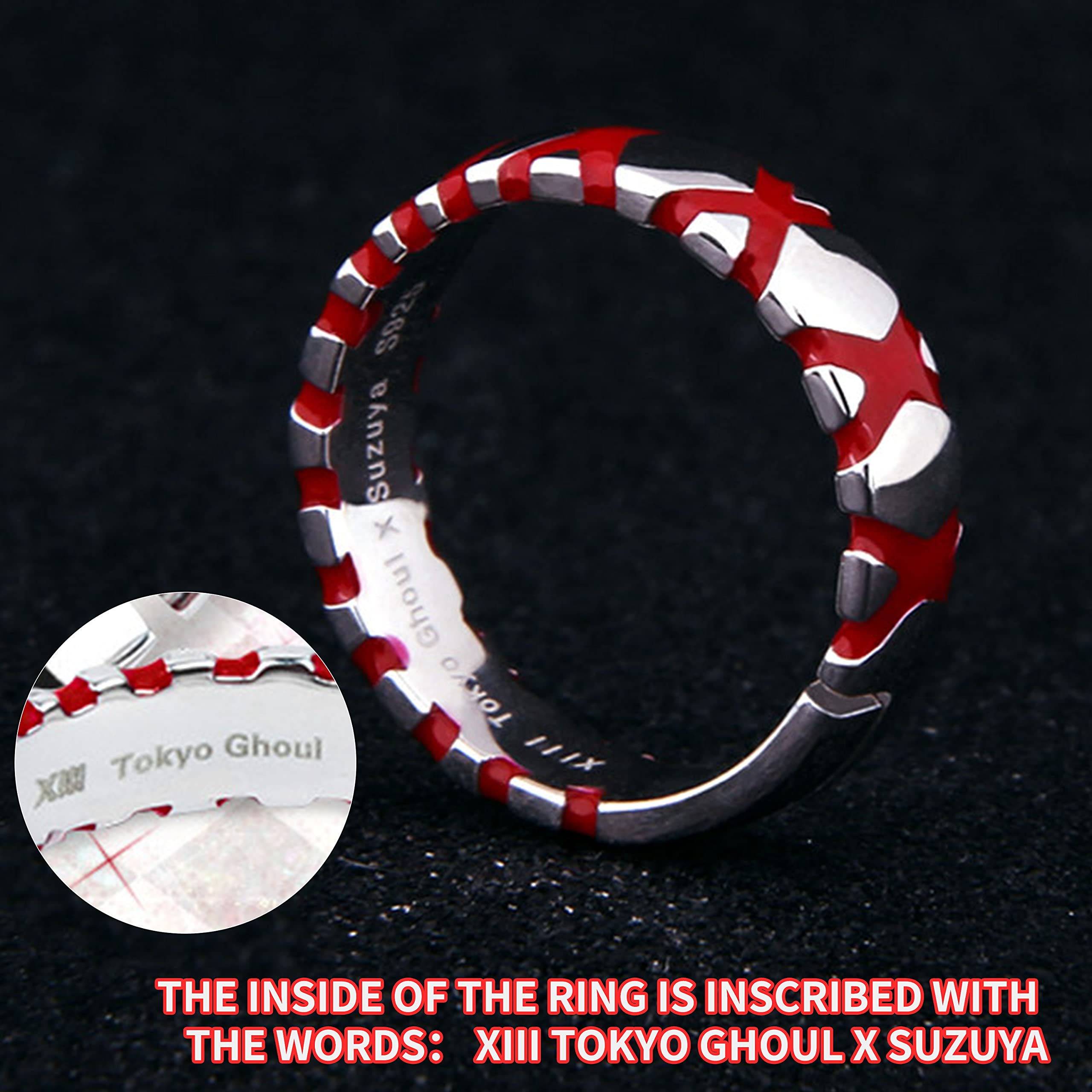 TWINKANIME Ghoul Kaneki Ken Tokyo S925 Sterling Silver Cosplay Pendant Anime Accessories