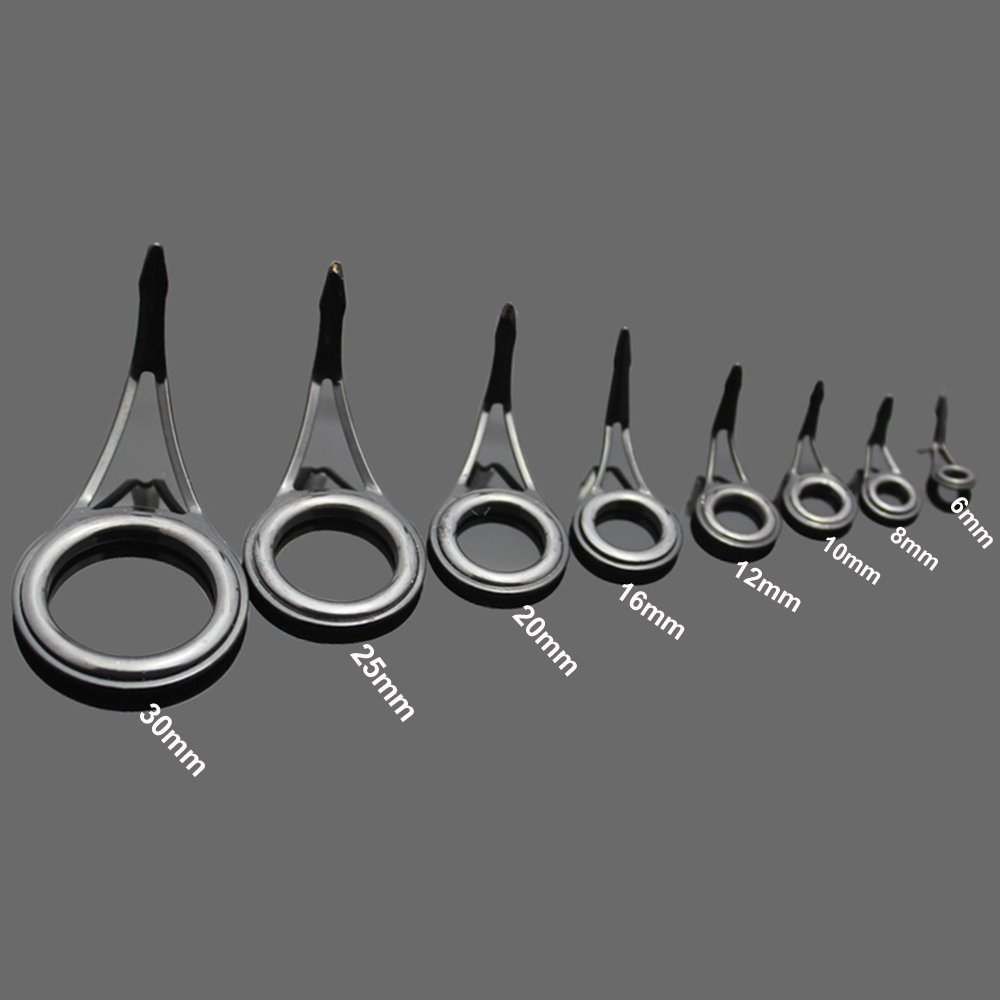 UWND Fishing Rod Guides Kit Spinning Rod Guide, 75pcs,8 Sizes