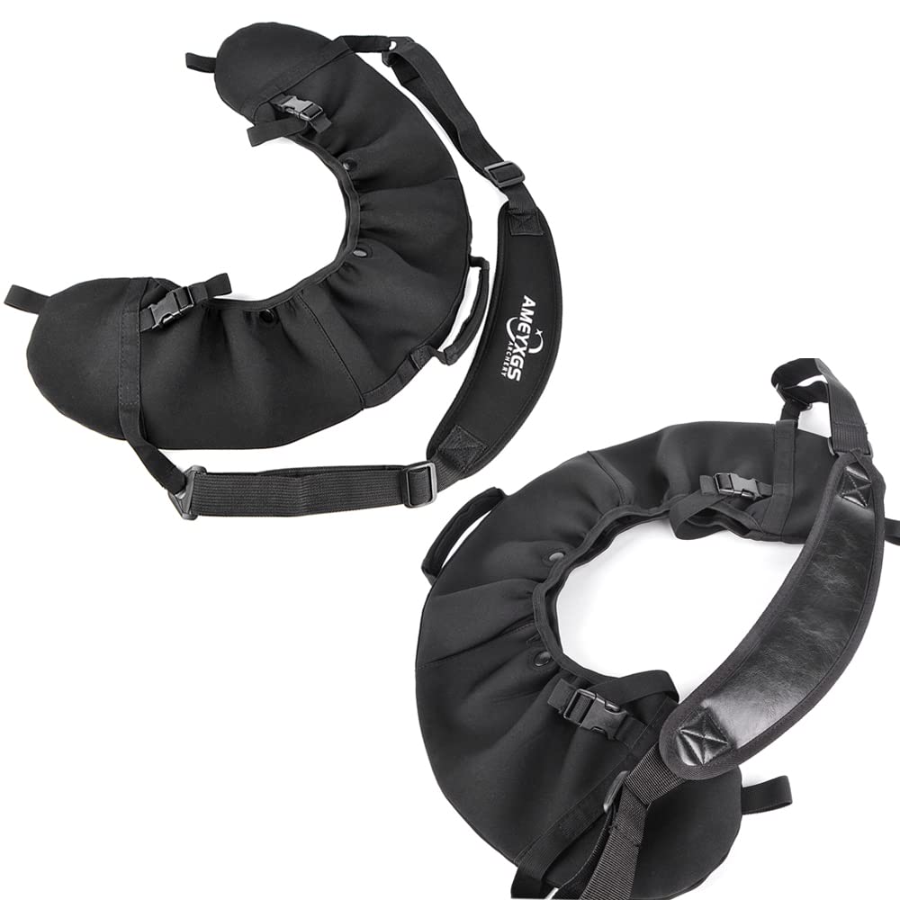 ZSHJGJR Archery Compound Bow Sling String Protector Compound Bow Cams Sling Case Carrying Shoulder Strap Holder Compound Bow Accessories for Outdoor Hunting (black)