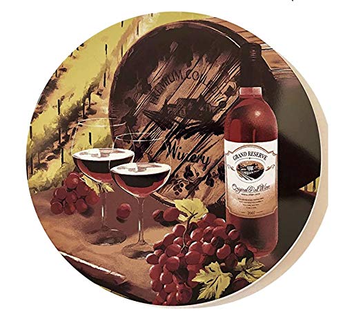 Wine and Grapes Stove Burner Covers -Set of 4 Electric or Gas Covers Kitchen Decor