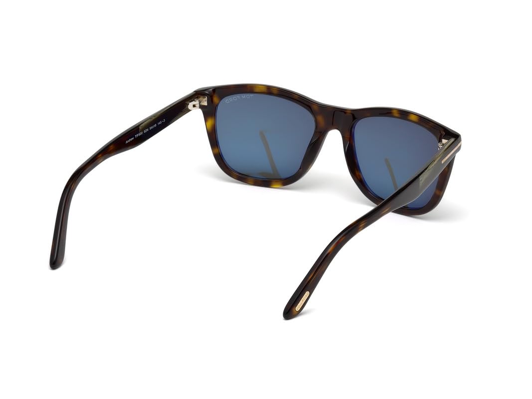 Tom Ford FT0500 52N Dark Havana Andrew Square Sunglasses Lens Category 3 Size 5