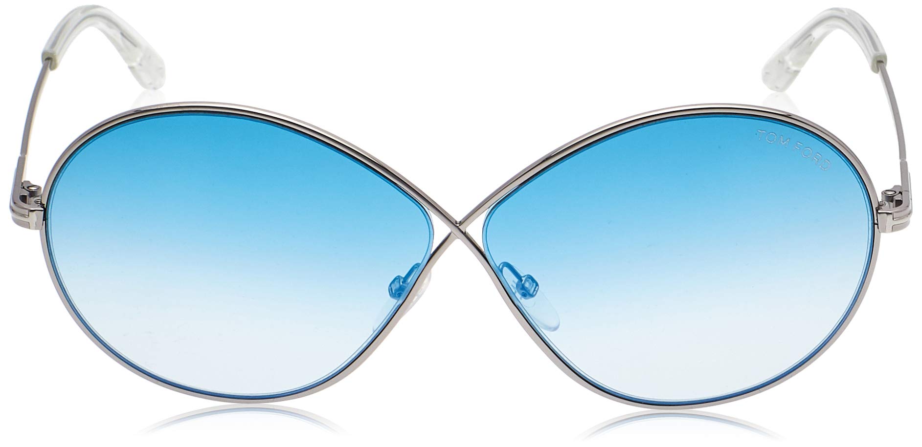 Tom Ford FT0564 14X Shiny Light Ruthenium Rania Round Sunglasses Lens Category
