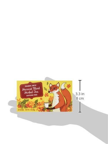 Trader Joe's Harvest Blend Herbal Tea Cafeeine Free 20 Tea Bags (Pack of 3)