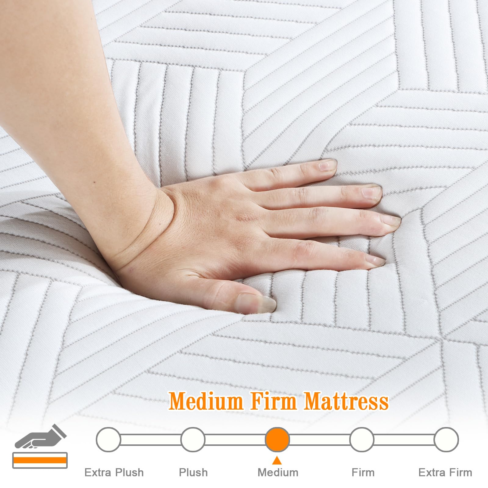 Turnkey Full Size Mattress 5 inch Gel Memory Foam Bed Mattress in a Box with Breathable Washable Cover 75" X 53" X 5"