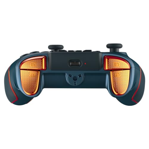 Turtle Beach Recon Cloud Wired Game Controller with Bluetooth for Xbox Series X|S, Xbox One, Windows, Android Mobile Devices – Remappable Buttons, Audio Enhancements, Superhuman Hearing – Blue Magma