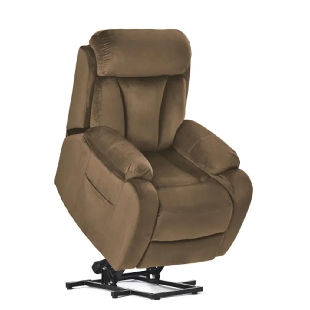 YASEZ Lift Chair Recliner for Elderly Power Remote Control Recliner Sofa Relax Soft Chair Cashmere Fabric Living Room
