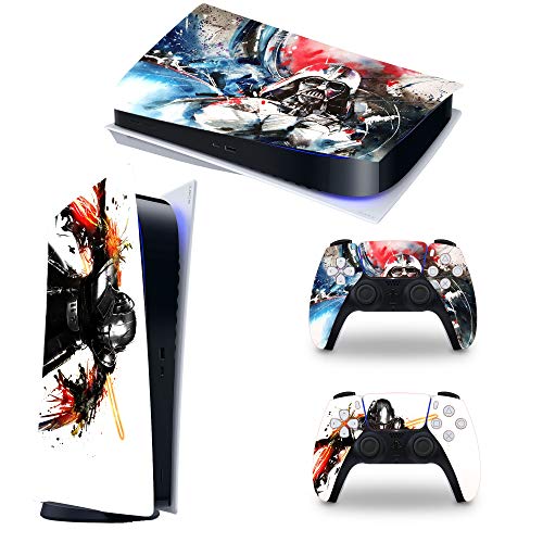 War Planets - PS5 Standard Edition Skin Console and 2 Controller, Vinyl Decal Sticker Full Cover Protective