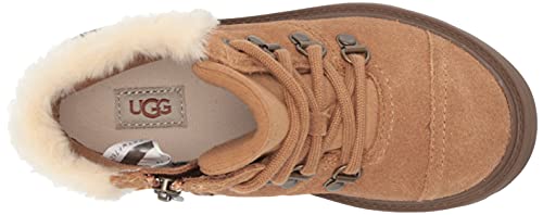 UGG Kids T AZELL Hiker Weather Fashion Boot, Chestnut Suede, 8 US Unisex Toddler