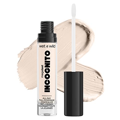 wet n wild Mega Last Incognito All-Day Full Coverage Liquid Concealer, Fair Porcelain