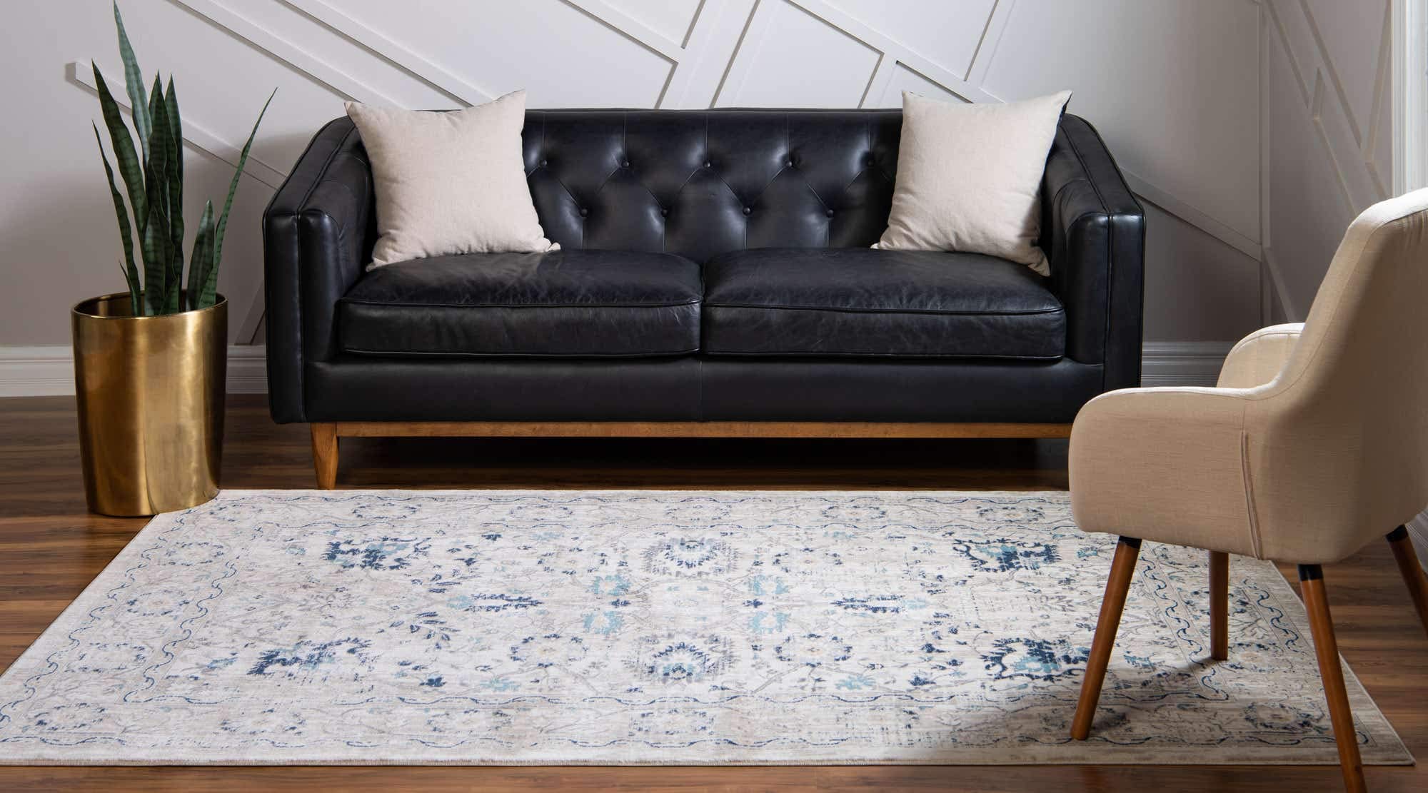 Unique Loom Oslo Collection Area Rug - Osterbro (10' x 13' 1" Rectangle, Beige/ Light Brown)