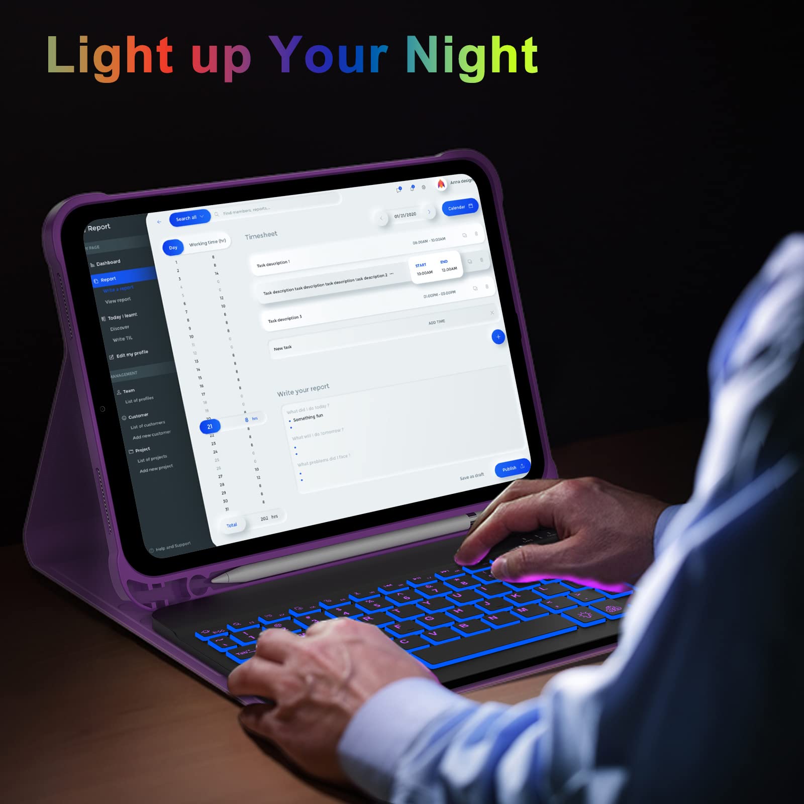 YEHOBU Keyboard Case for 10th
