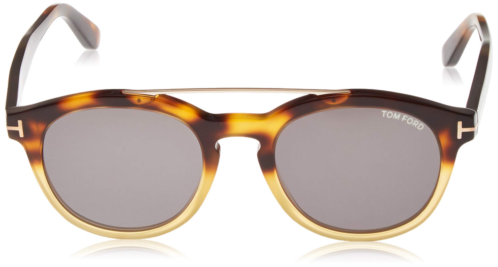Tom Ford Mens Newman Tortoise Signature Round Sunglasses Brown O/S