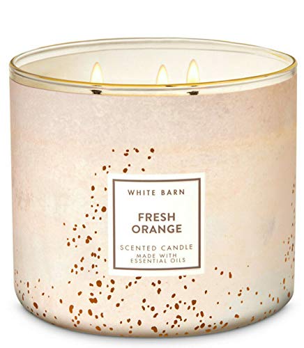 White Barn Bath and Body Works Fresh Orange 3 Wick Scented Candle