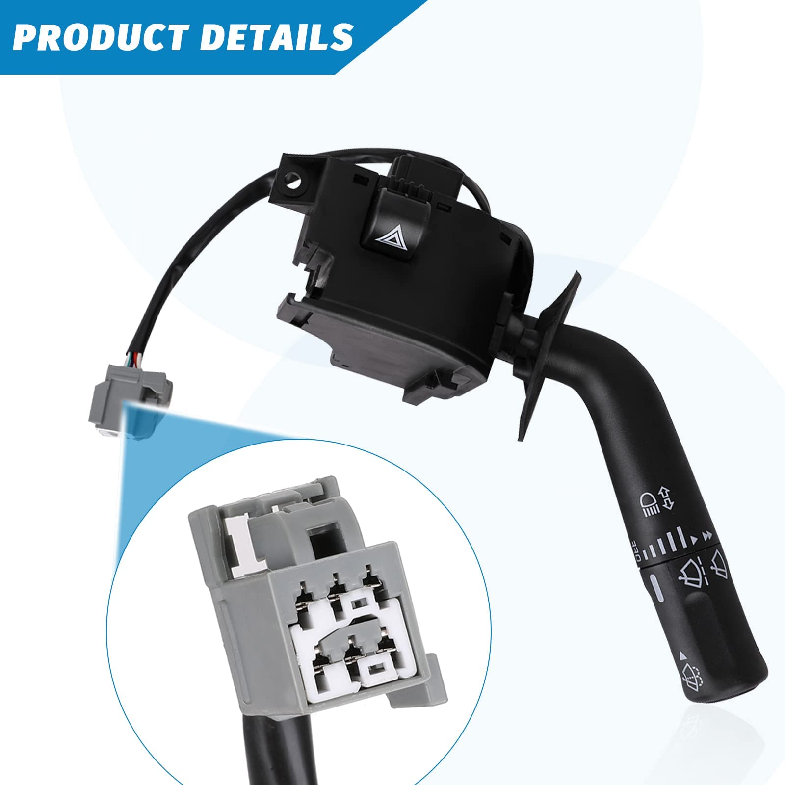 Windshield Wiper Switch Multifunction Turn Signal Switch Compatible with 2002-2005 Ford Explorer Mercury Mountaineer, 2003-2006 Expedition - Replace SW3929, CBS-1172, 2L2Z13K359AAB