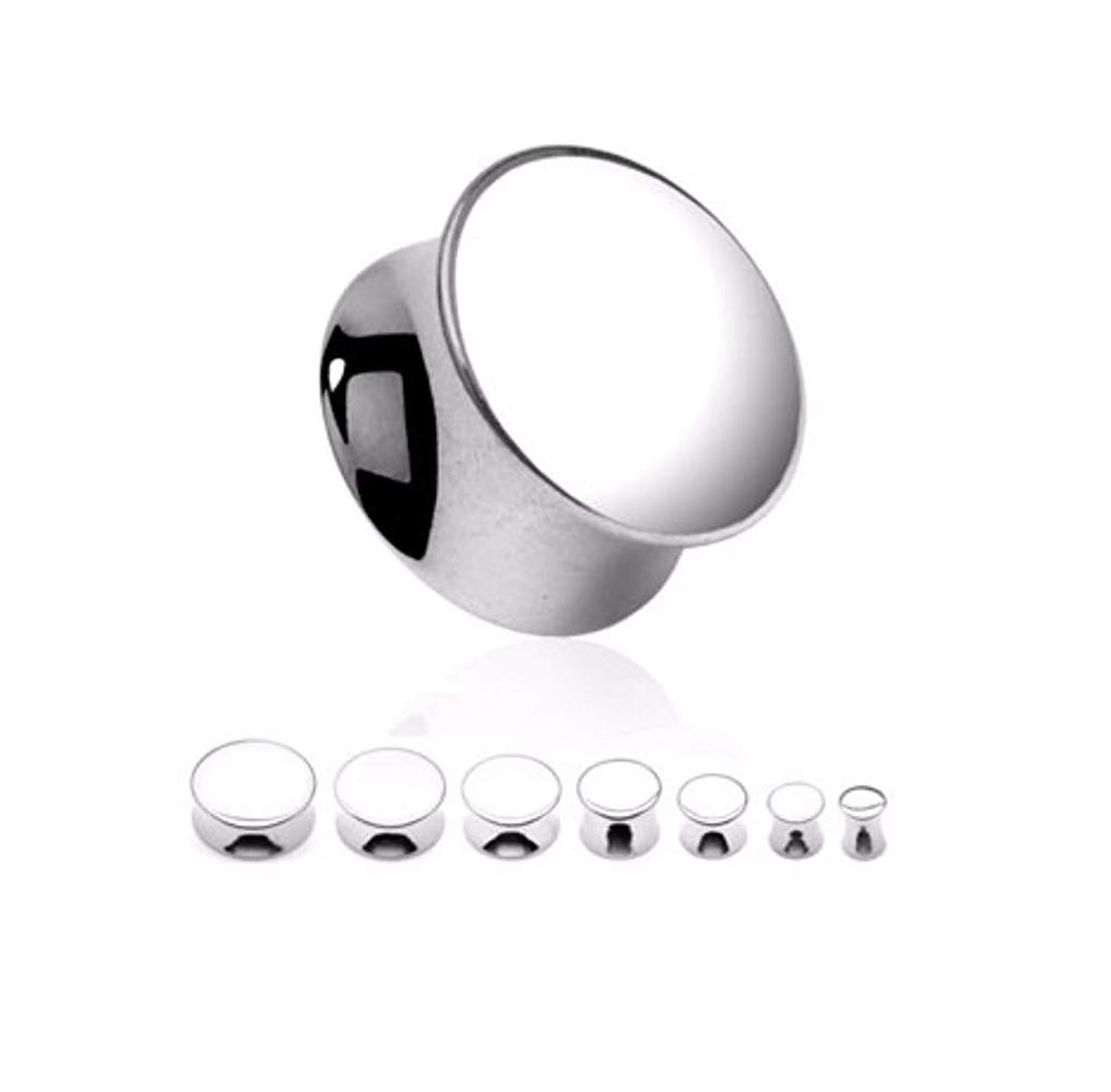 Solid 316L Surgical Steel WildKlass Saddle Plug (Sold as a Pair)