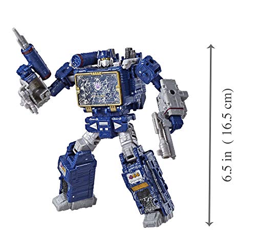 Transformers Toys Generations War for Cybertron Voyager Wfc-S25 Soundwave Action Figure - Siege Chapter - Adults & Kids Ages 8 & Up, 7"