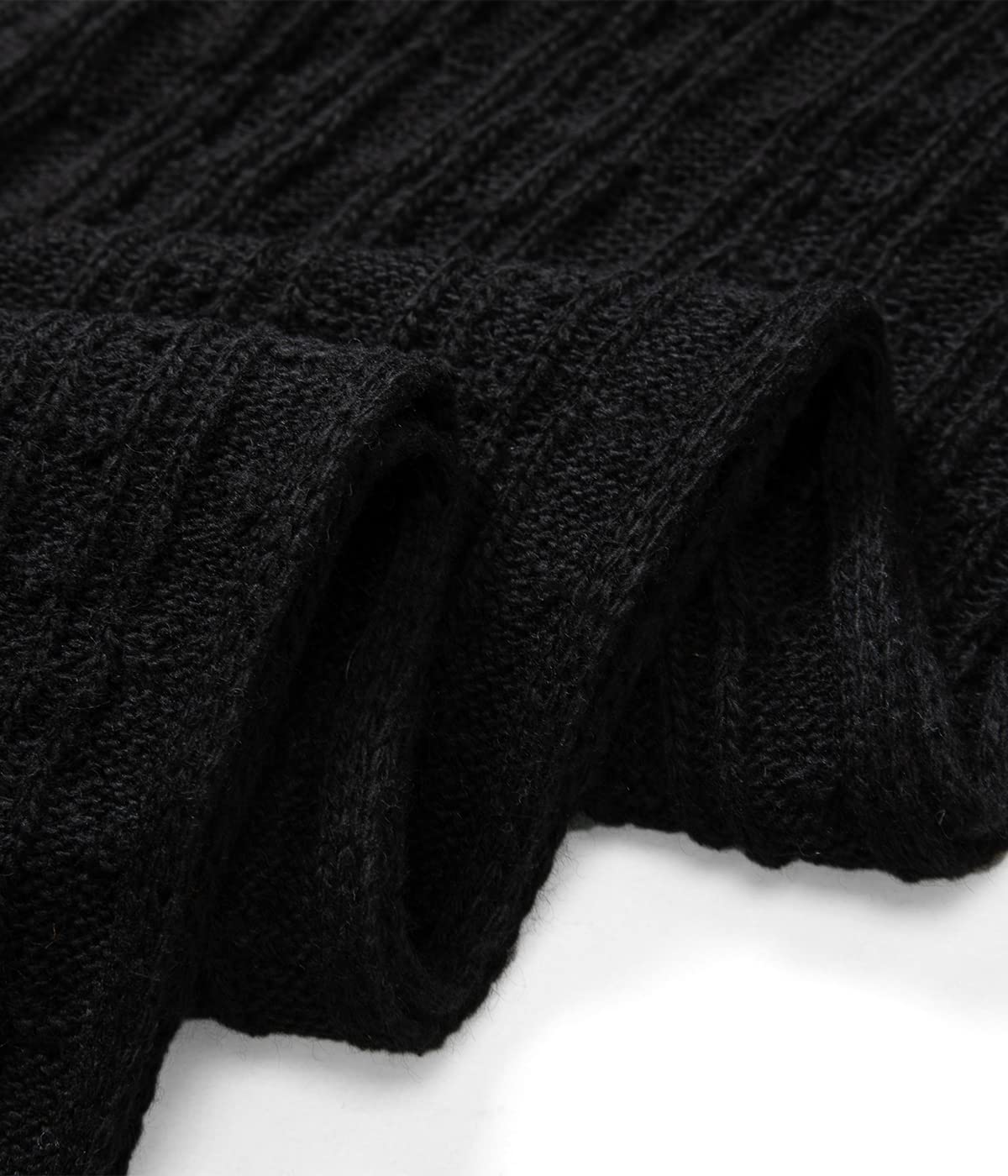 Villand 3 in 1 Womens Wool Hat Gloves & Scarf Winter Set, 3 Piece Cable Knitted Beanie Hat for Women with Gift Box, Navy Blue