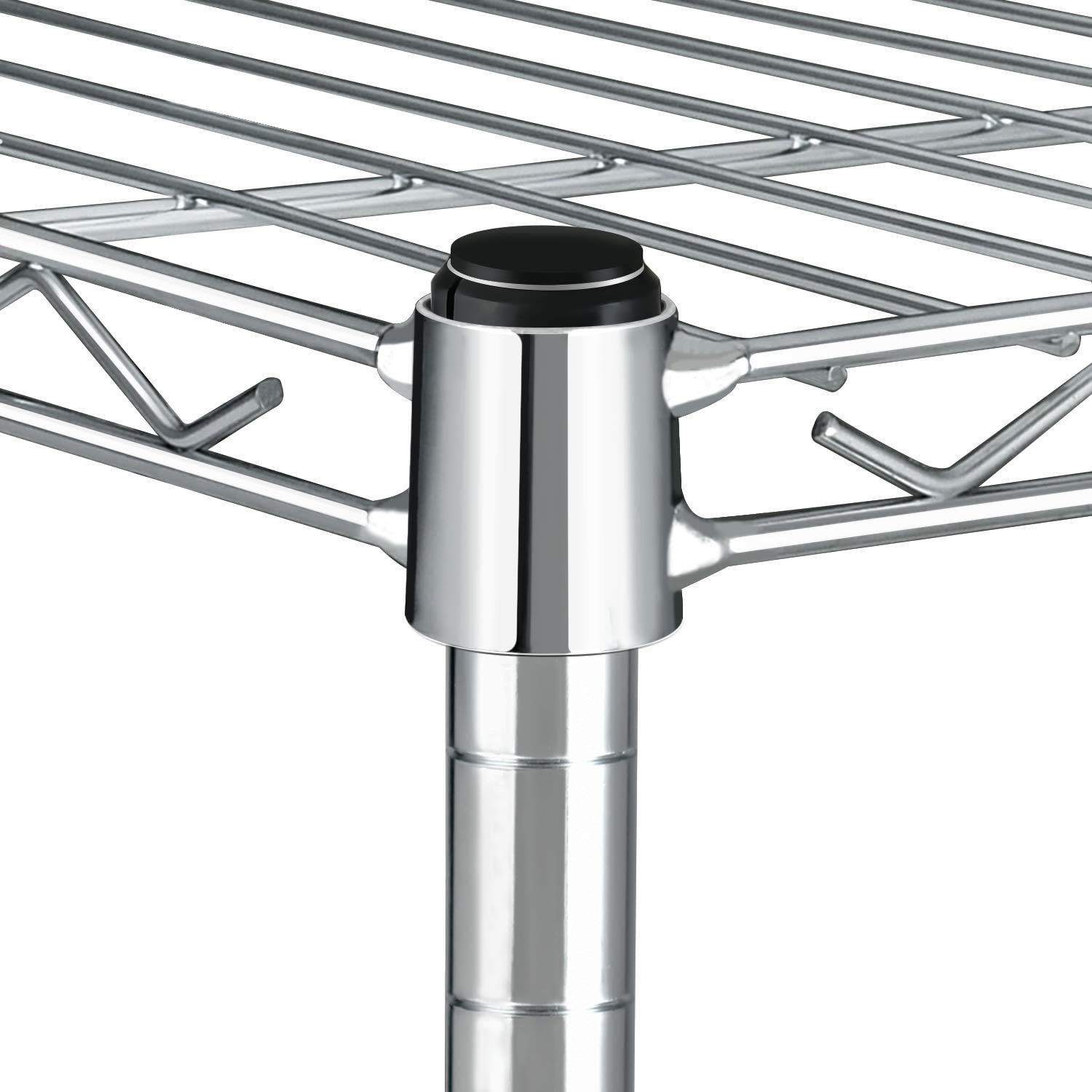 YSSOA 3-Tier Heavy Duty Storage Shelving Unit,Chrome,23L x 13W x 20H inch