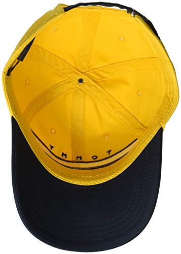 Tommy Hilfiger Men's Dad Hat Avery Baseball Cap, Golden Glow/Navy Blazer, One Size US