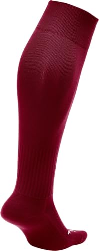 Unisex Nike Classic II Cushion Over-the-Calf Football Sock, Team Red/White, Medium