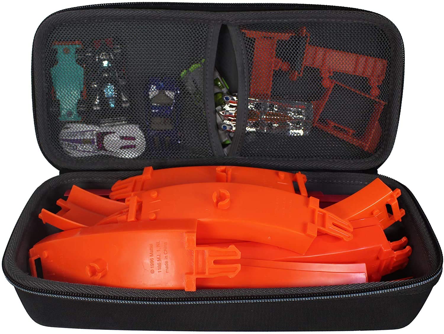 TUDIA EVA Empty Carrying Case for Hot Wheels Track and Cars, Hard Storage Travel Portable Case Bag [Case ONLY, Hot Wheels NOT included]