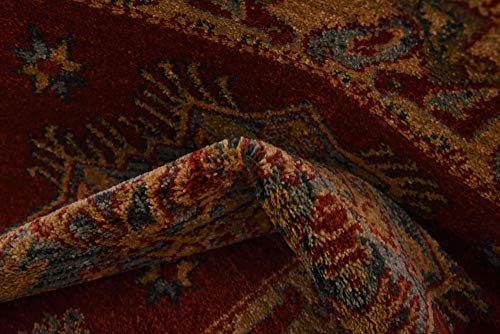 Unique Loom Sahand Collection Traditional Geometric Classic Red Runner Rug (2' 7 x 6' 7)