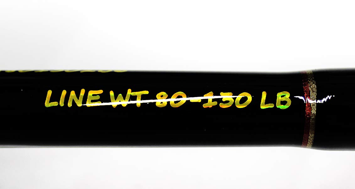Xcaliber Marine PRO Tournament Series 6' 80-130 Saltwater TROLLING Rod Includes Bent and Straight Butt
