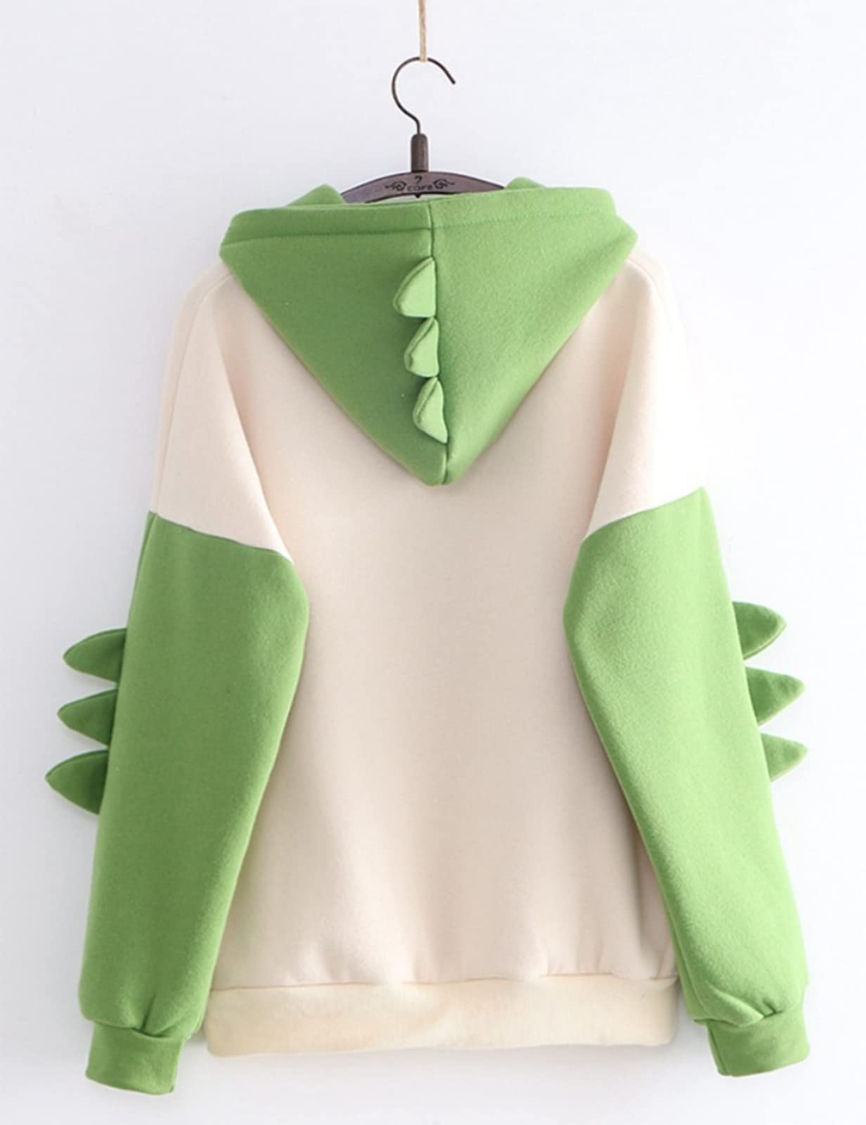 YUUOKPO Dinosaur Hoodie Kawaii Pullover Cute Hooded Sweatshirt For Teengirls Womens Green XX-Large