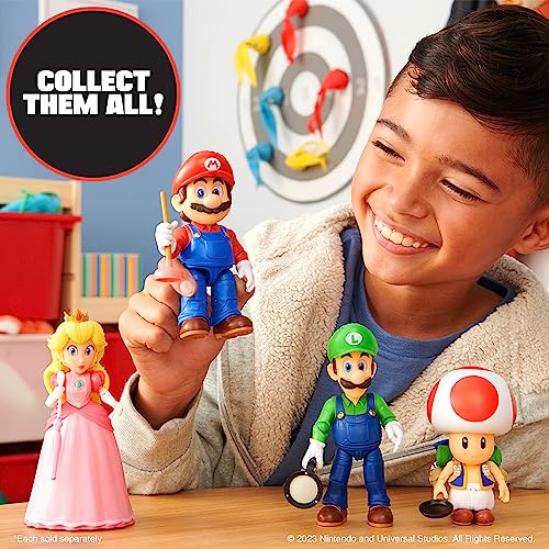 THE SUPER MARIO BROS. MOVIE - 5 Inch Action Figures Series 1 β Mario Figure with Plunger Accessory