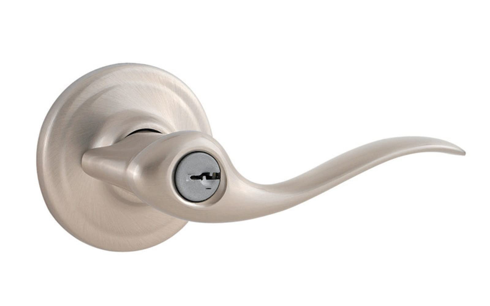 Weiser 9GLA5350-071 Lever Lock Entry Welcome Home Toluca Satin Nickel Right Handed