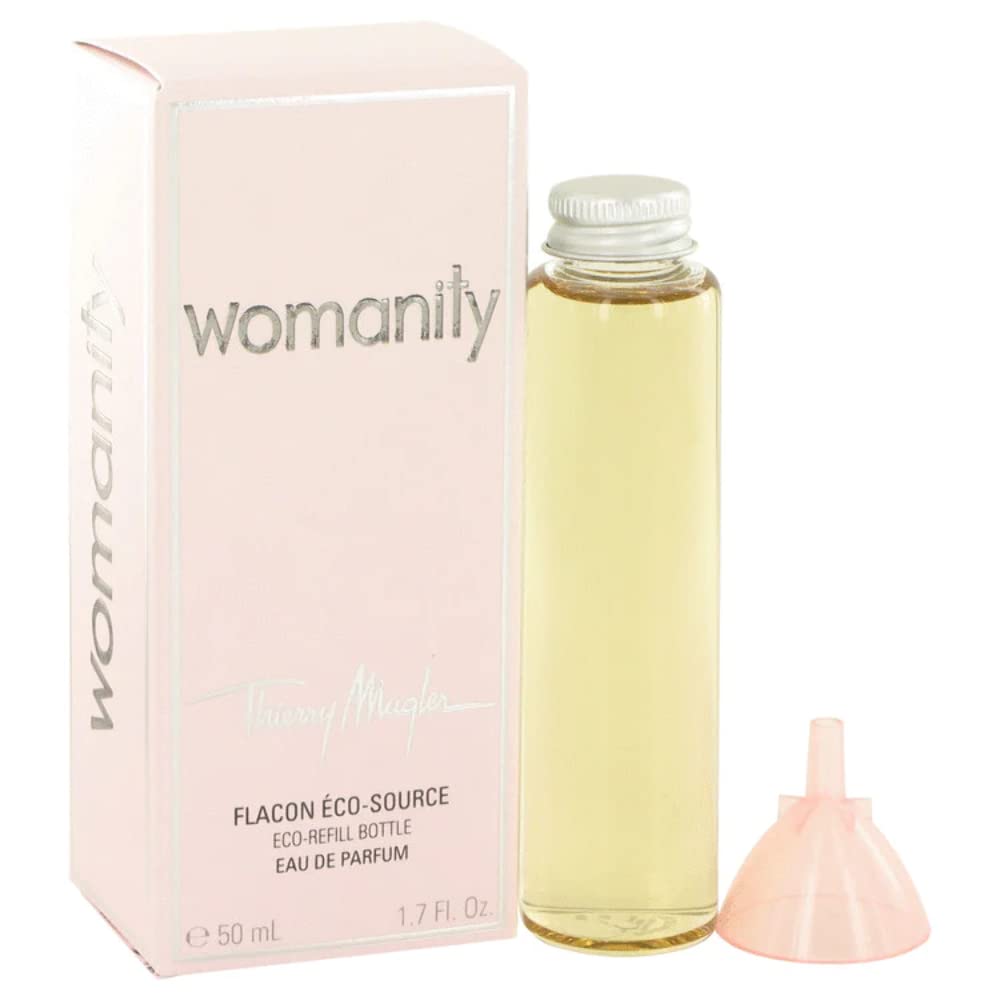 Womanity by Thierry Mugler Eau De Parfum Eco Refill Bottle for Women, 1.7 Ounce