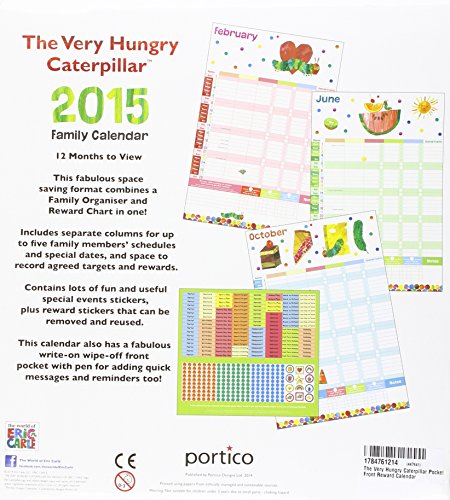 The Very Hungry Caterpillar Pocket Front Reward Calendar