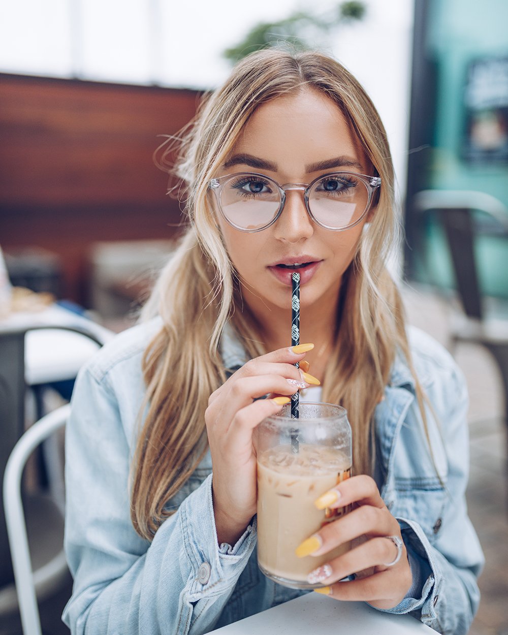 WearMe Pro - Transparent Clear Frame Round Blue Light Lens Computer Hipster Glasses