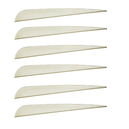 UP100 100pcs 5 inch Plastic Arrow Vane TPU Fletching for DIY Arrow Archery Bow White